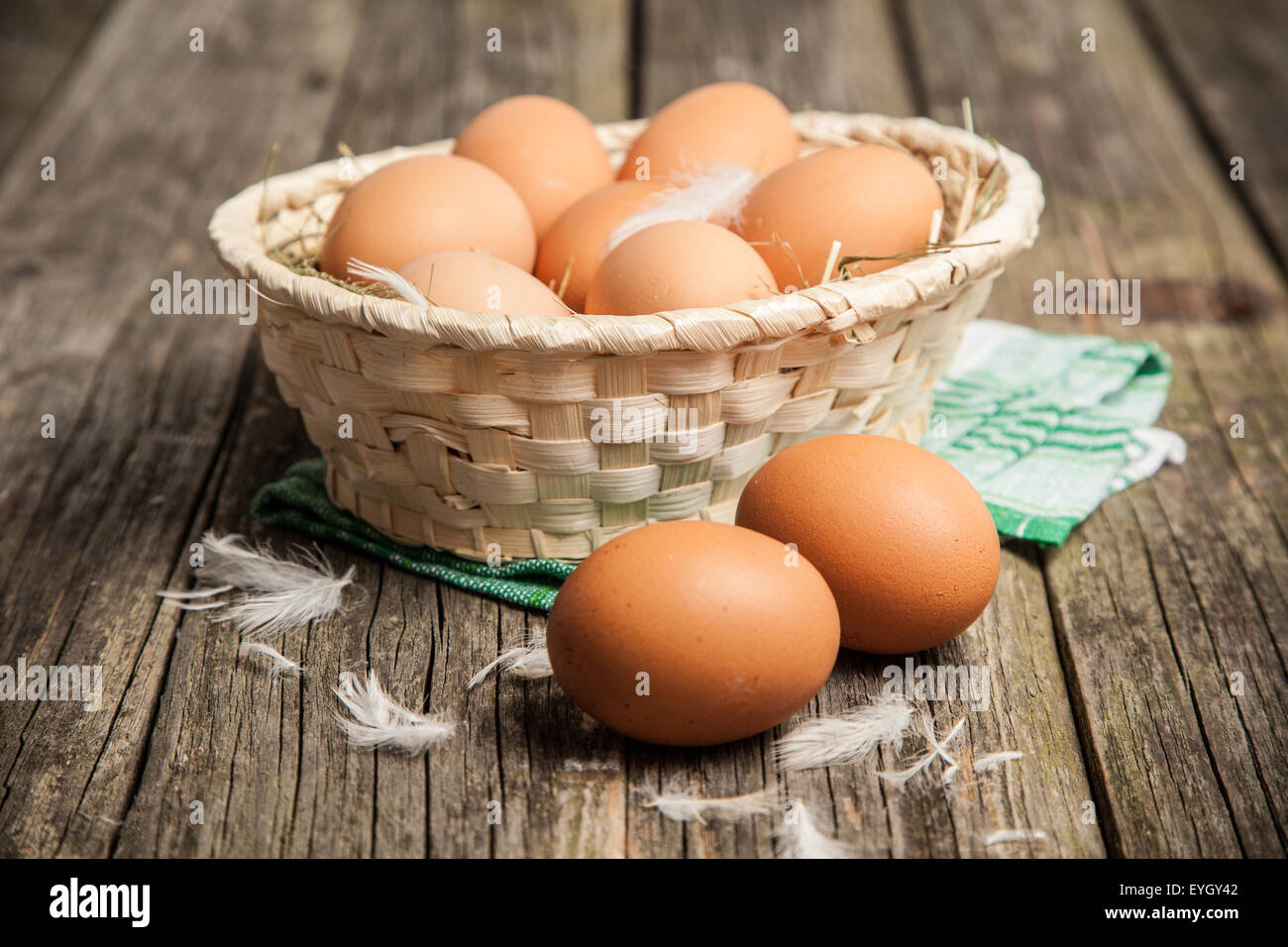 Healthy brown eggs hi-res stock photography and images - Alamy