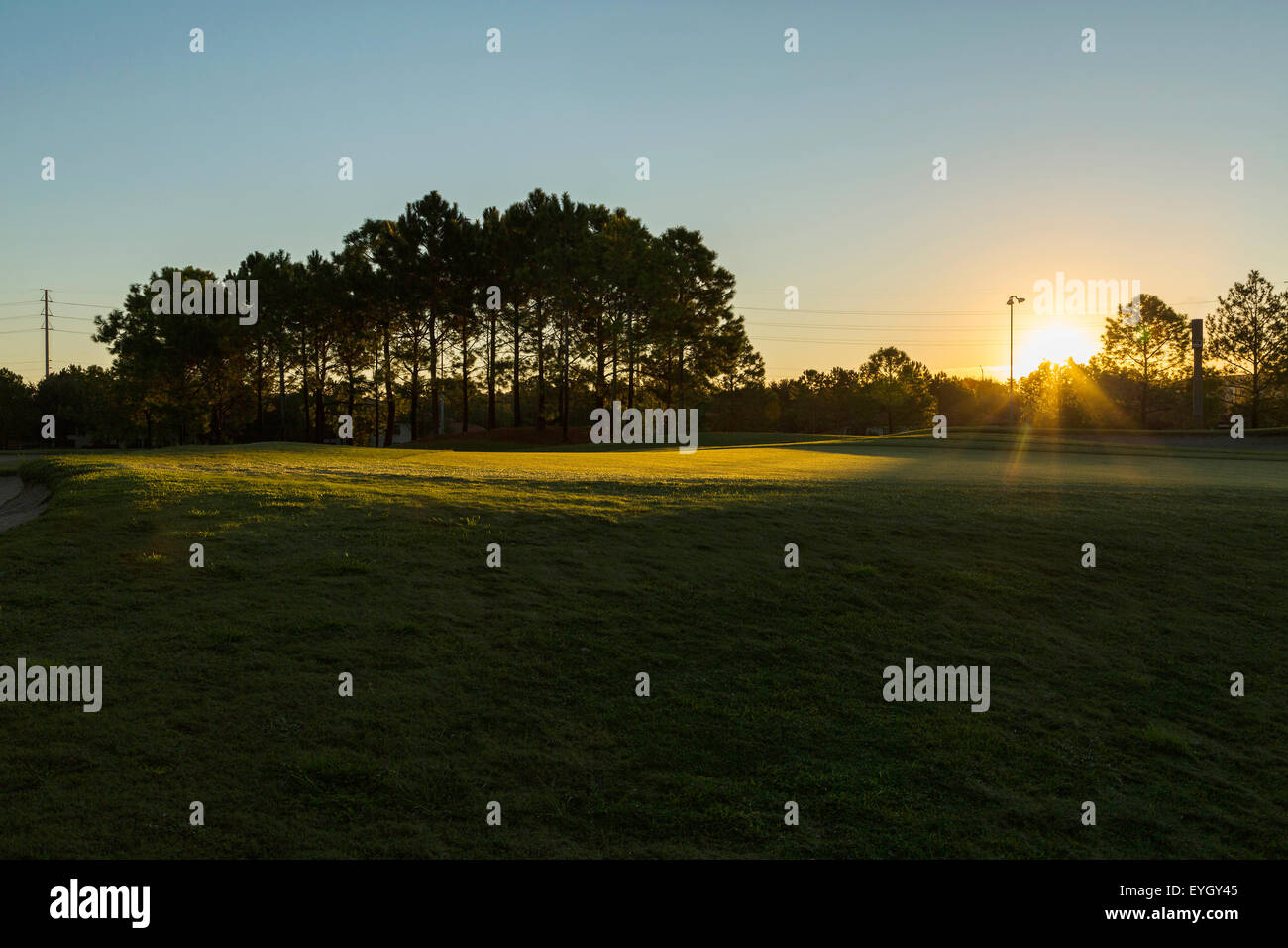 Golf in spa resort, morning on the golf, Orlando, Florida, USA Stock ...