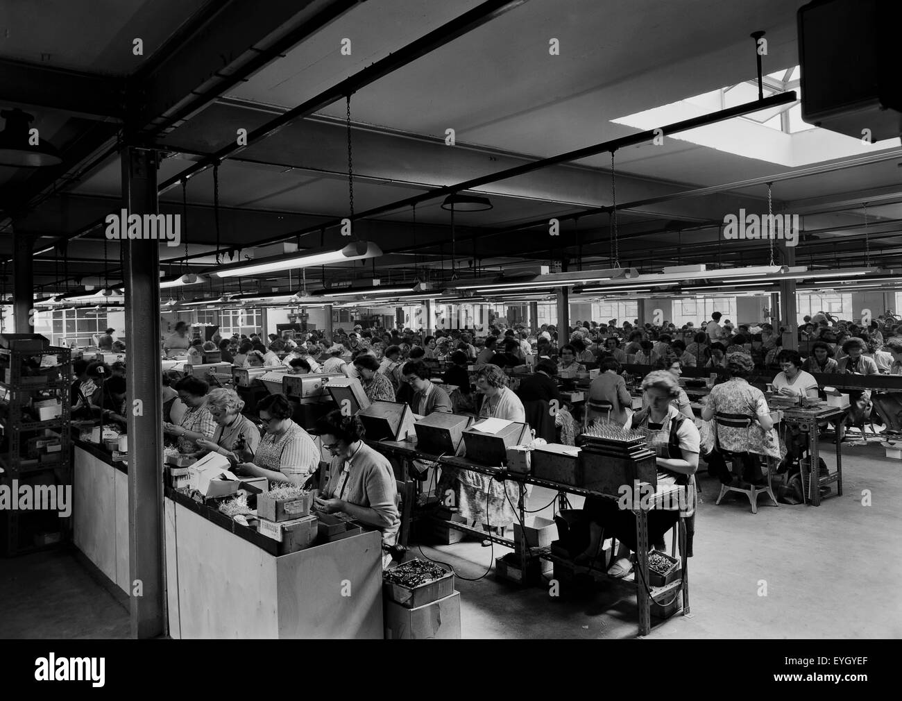 Electronics factory Black and White Stock Photos & Images - Alamy