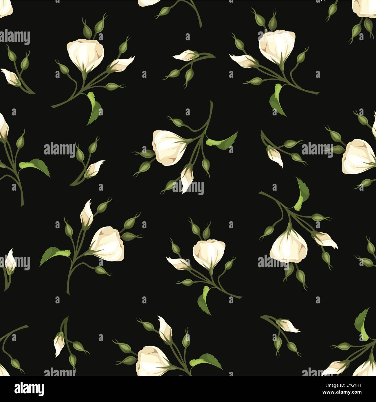 Bud eustoma lisianthus white Stock Vector Images - Alamy