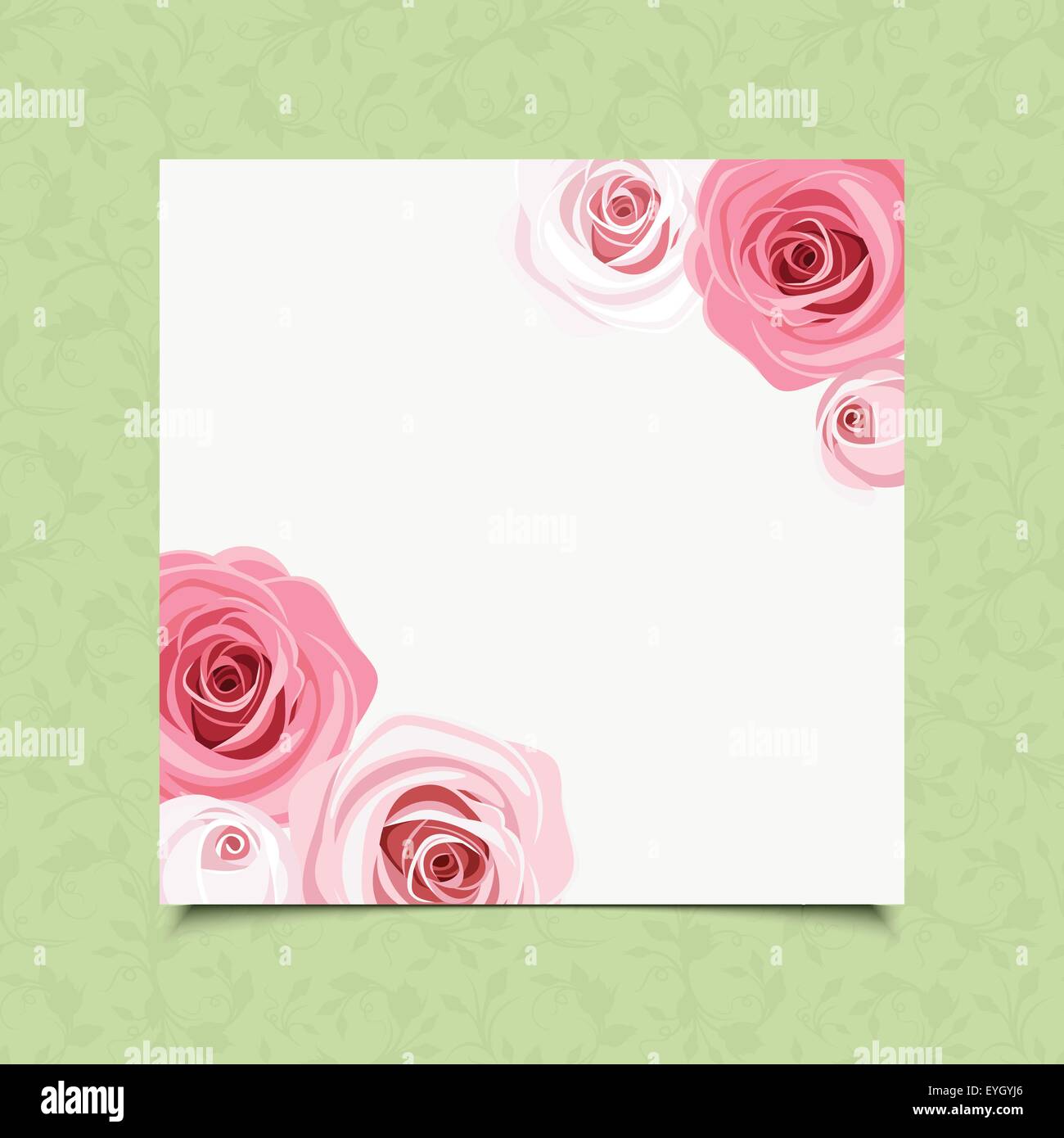 Rose greetings Stock Vector Images - Alamy