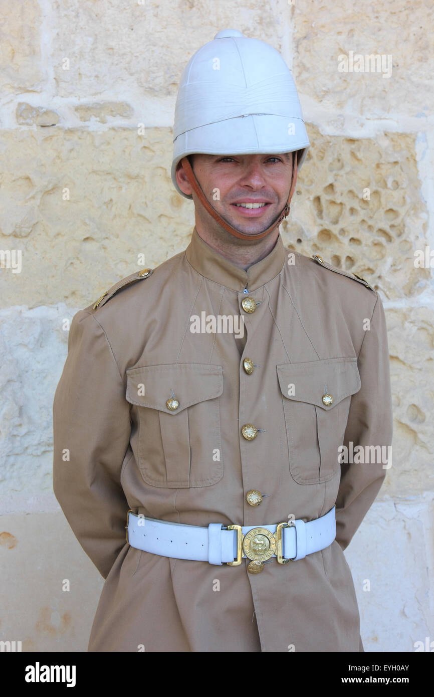 Soldier at the Saluting Battery of the Upper Barrakka Gardens in ...