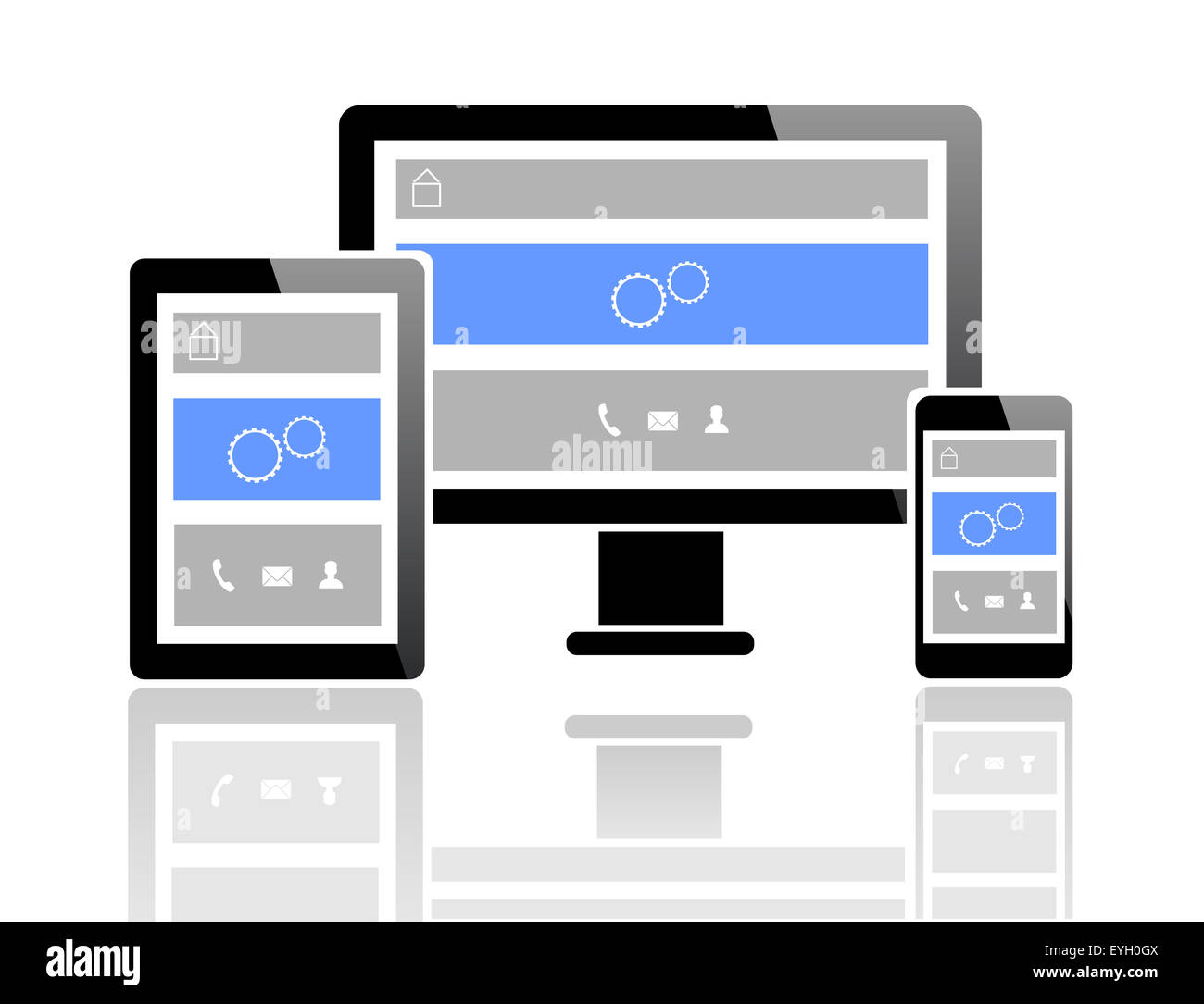 Phone laptop ipad hi-res stock photography and images - Alamy