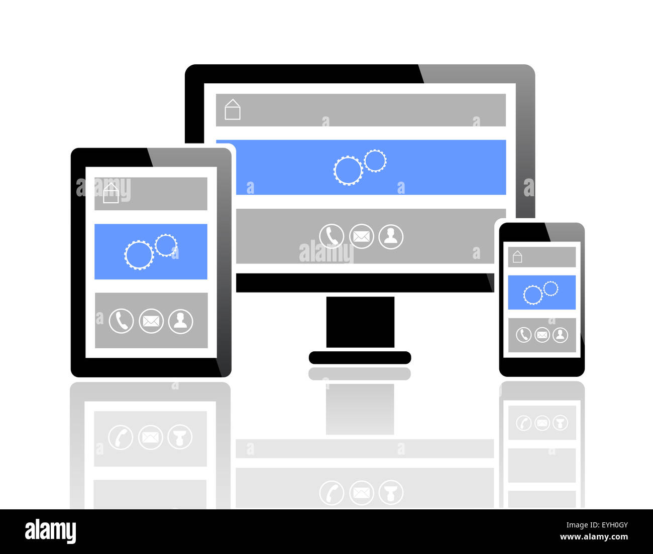 Phone laptop ipad hi-res stock photography and images - Alamy