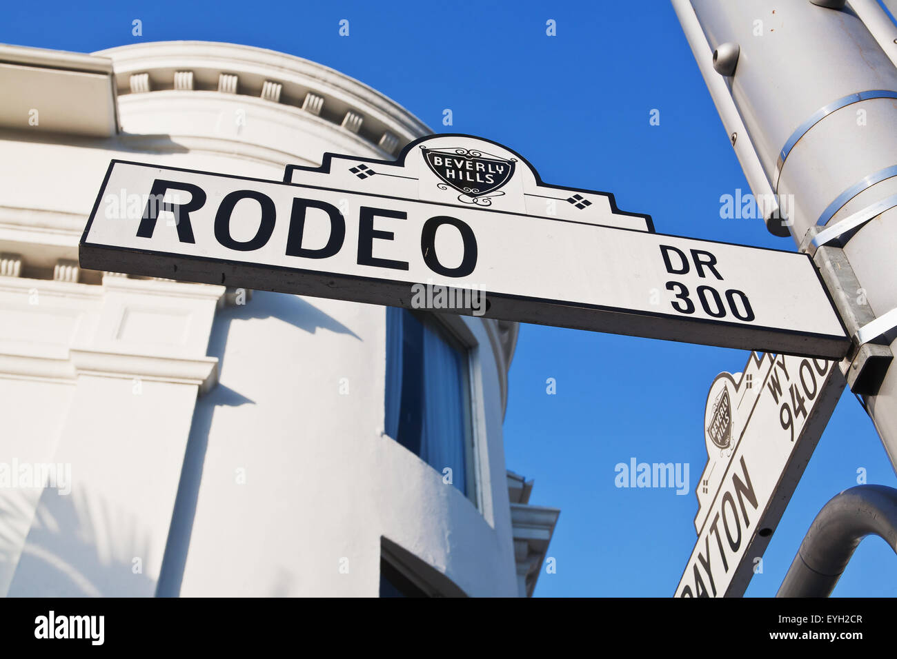 Rodeo Drive Road Sign; Los Angeles, California, Usa Stock Photo - Alamy