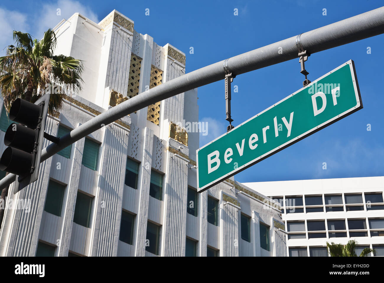 Beverly Drive Road Sign; Los Angeles, California, Usa Stock Photo - Alamy