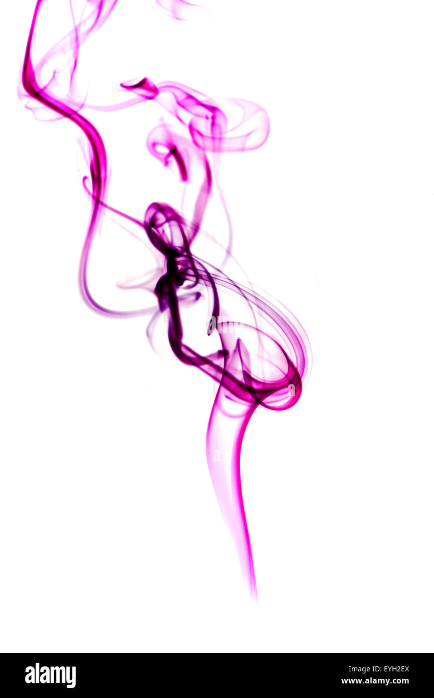 Incense candle on white Cut Out Stock Images & Pictures - Alamy