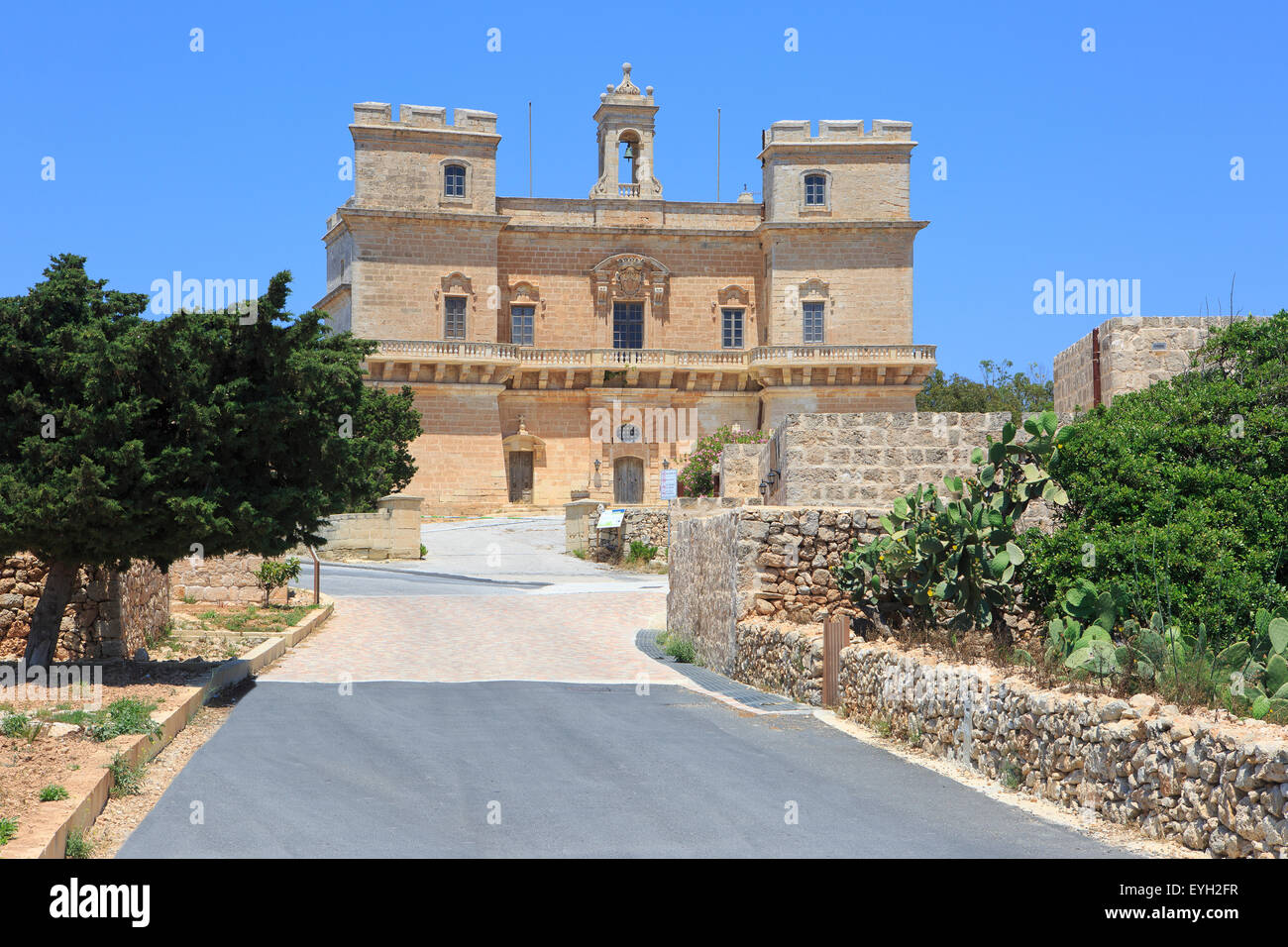 The Selmun Palace in Mellieha, Malta Stock Photo - Alamy