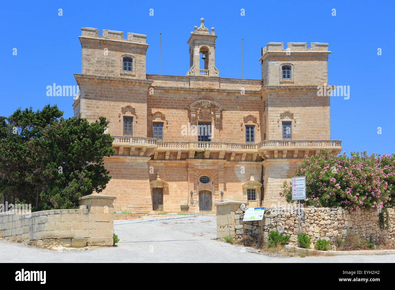 The Selmun Palace in Mellieha, Malta Stock Photo - Alamy