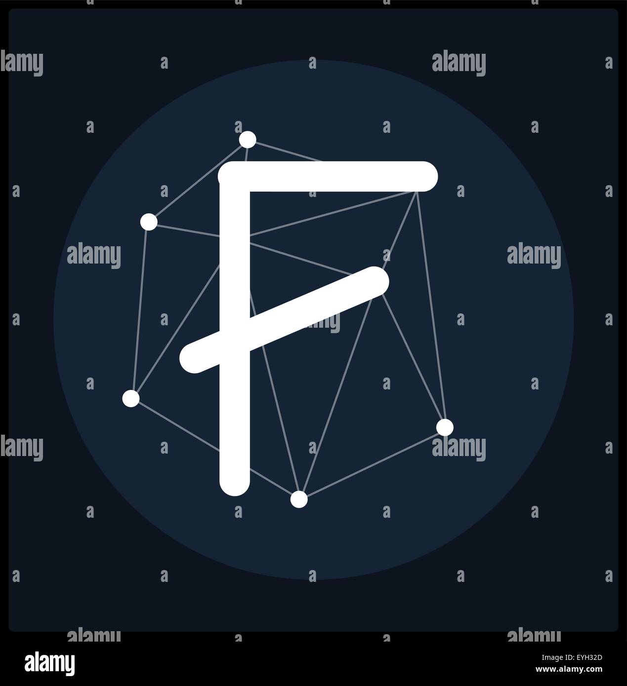 Abstract polygonal letter in Cosmic style Stock Vector Image & Art - Alamy