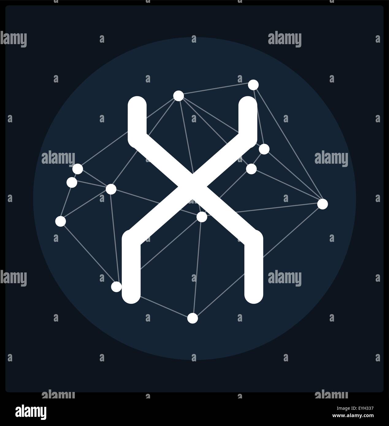 Abstract polygonal letter in Cosmic style Stock Vector Image & Art - Alamy