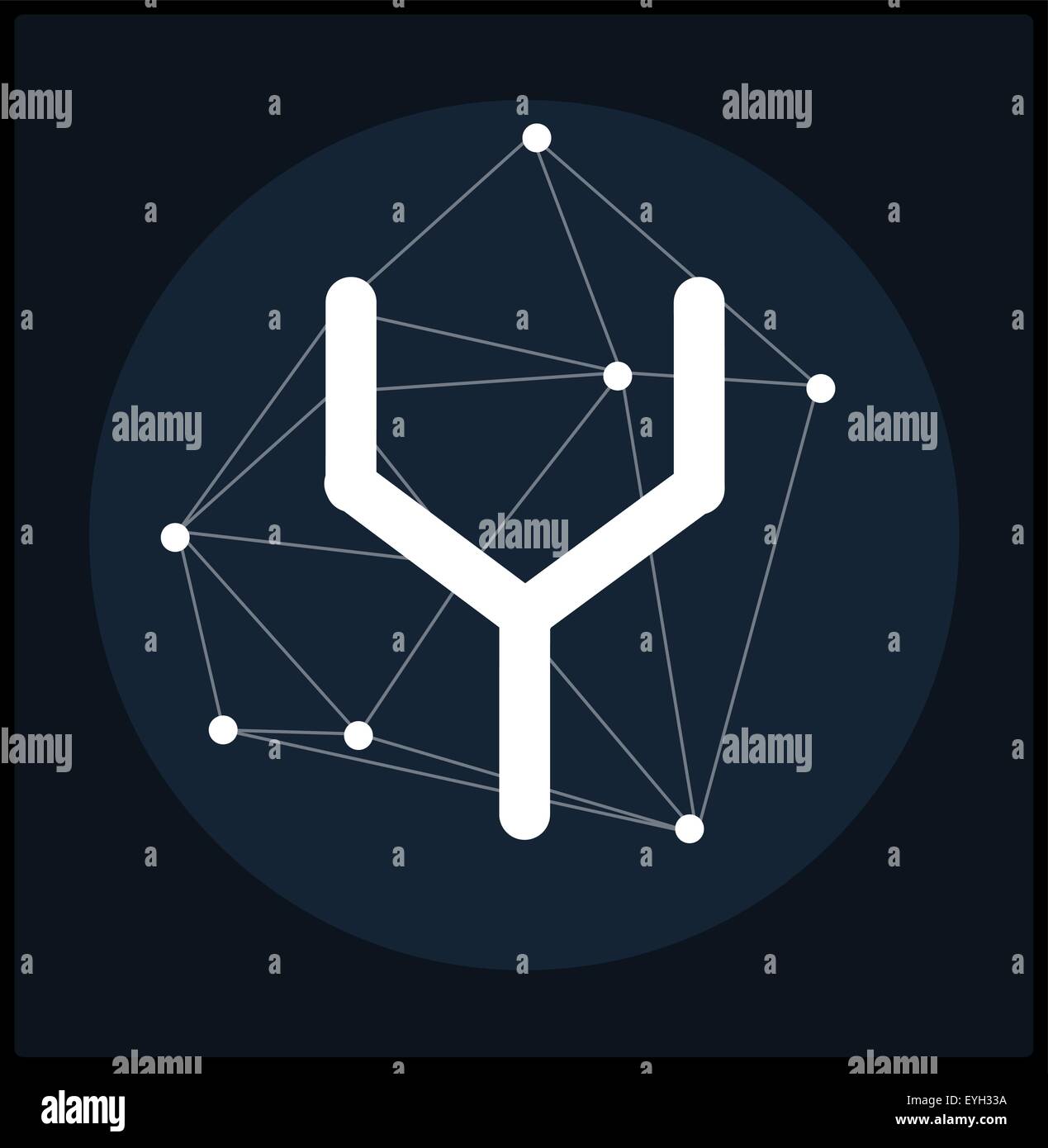 Abstract polygonal letter in Cosmic style Stock Vector Image & Art - Alamy