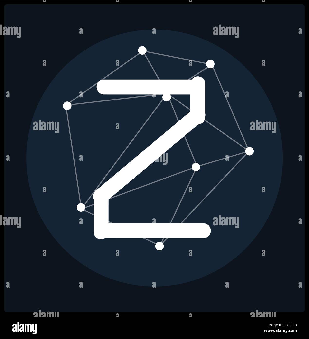 Abstract polygonal letter in Cosmic style Stock Vector Image & Art - Alamy