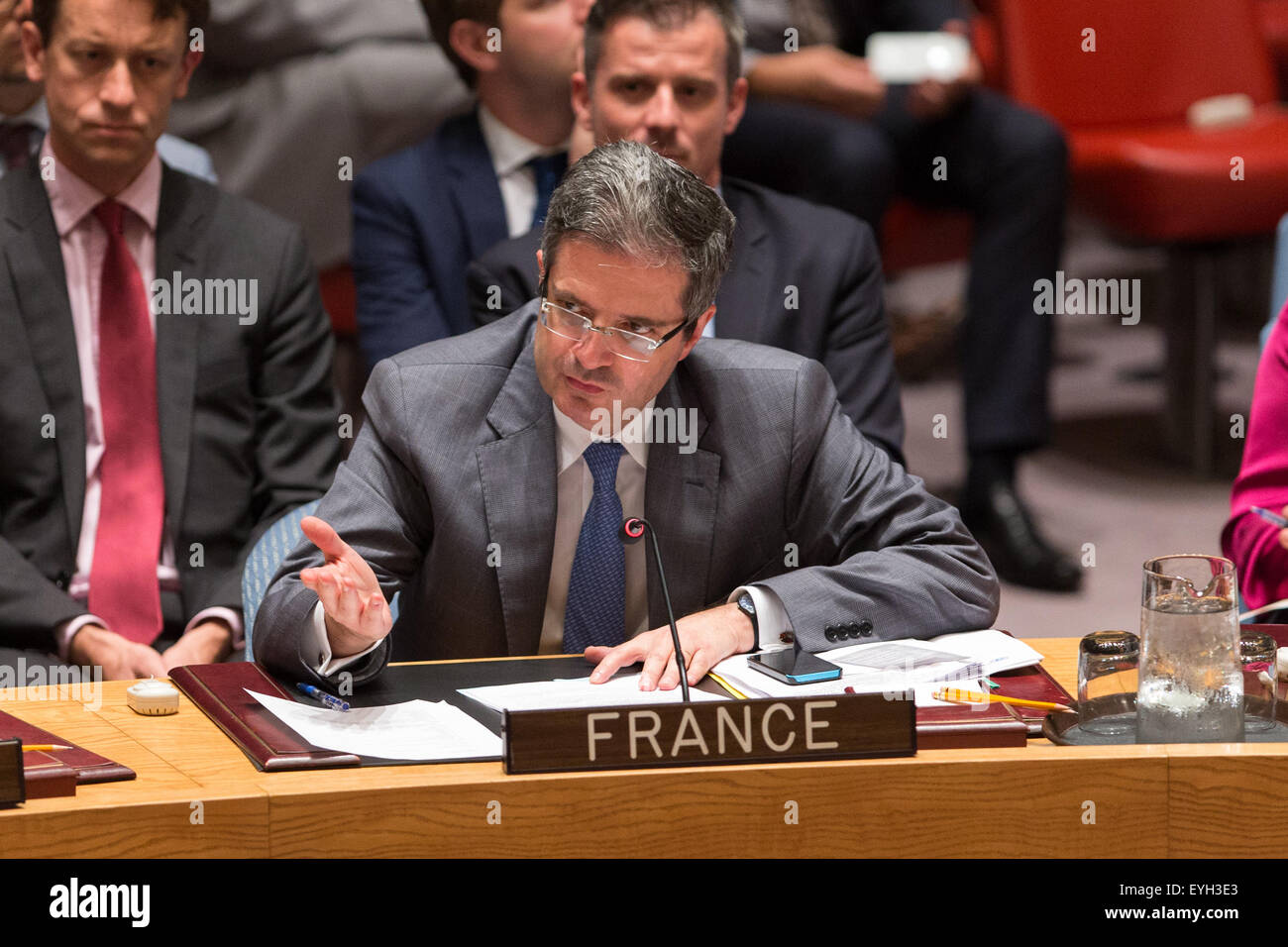 Permanent representative france united nations hi-res stock photography ...