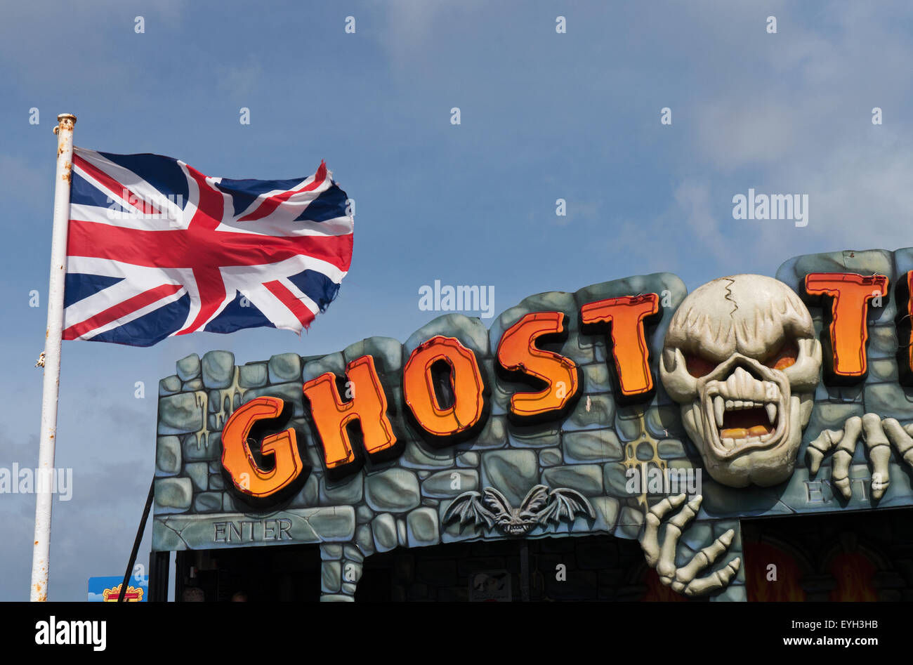 Ghost Train Entrance on Great Yarmouth's Britannia Pier in Norfolk ...