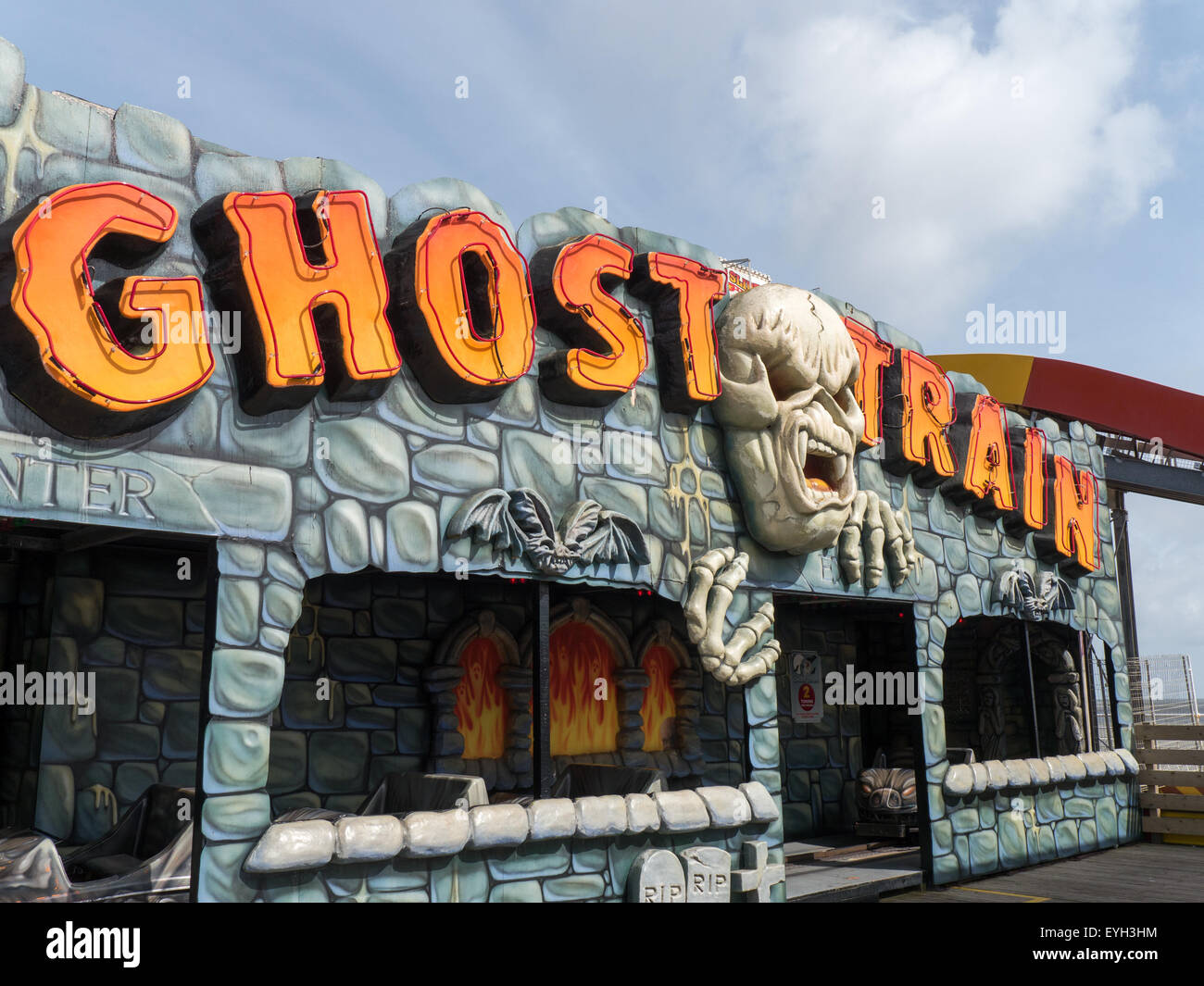 Ghost Train Entrance on Great Yarmouth's Britannia Pier in Norfolk ...