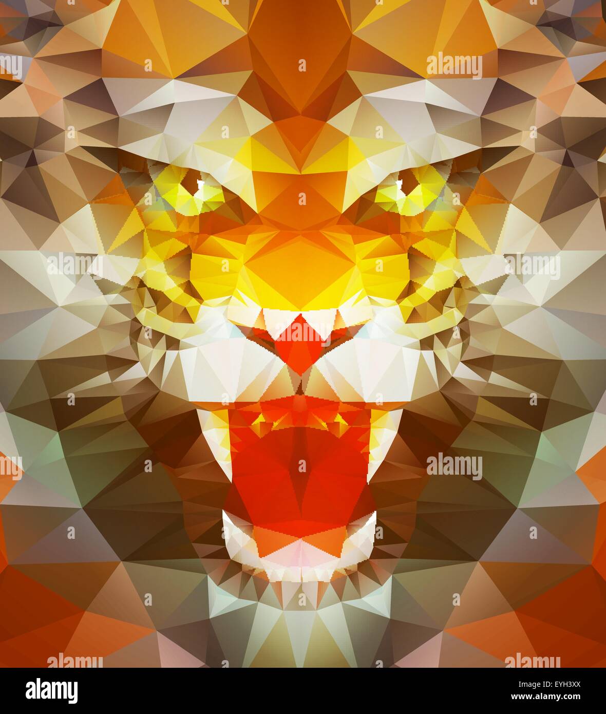 Tiger painting asia Stock Vector Images - Alamy