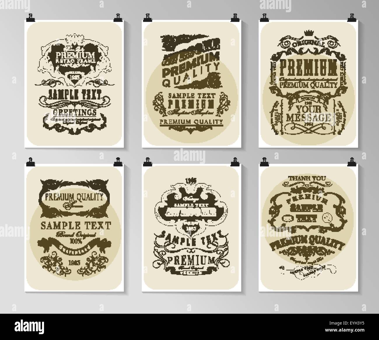 Victorian poster Stock Vector Images - Alamy