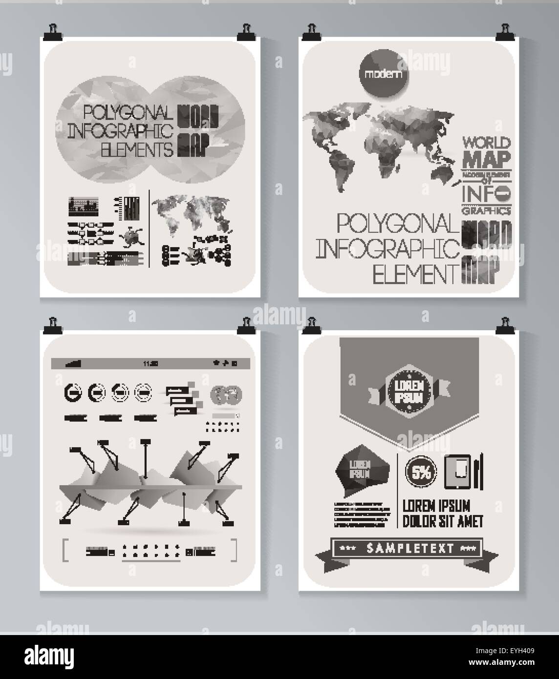 Modern infographic poster. Background Stock Vector Image & Art - Alamy