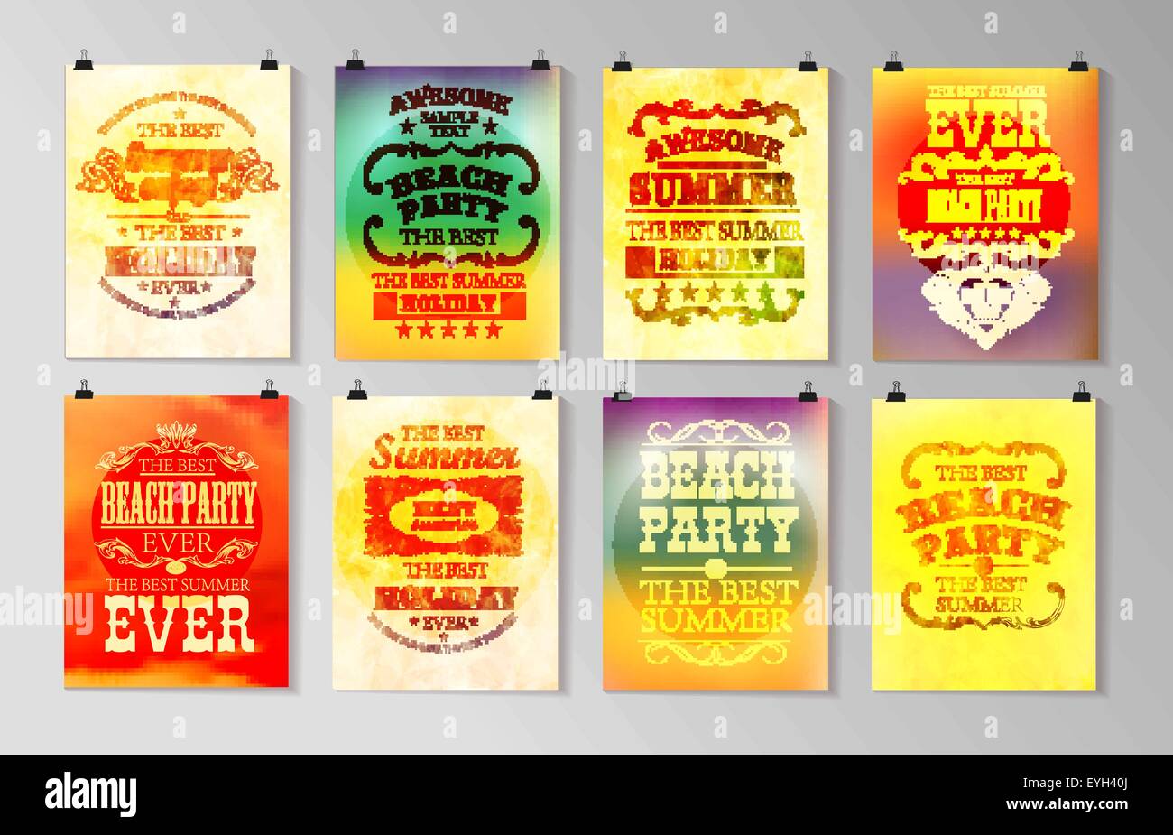 Typographical poster, retro design Stock Vector Image & Art - Alamy