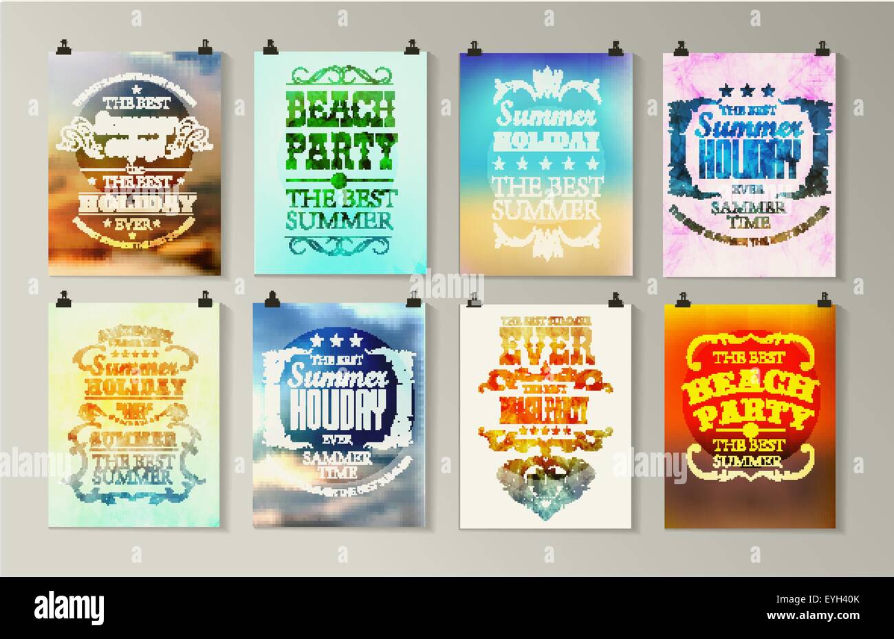 Typographical poster, retro design Stock Vector Image & Art - Alamy