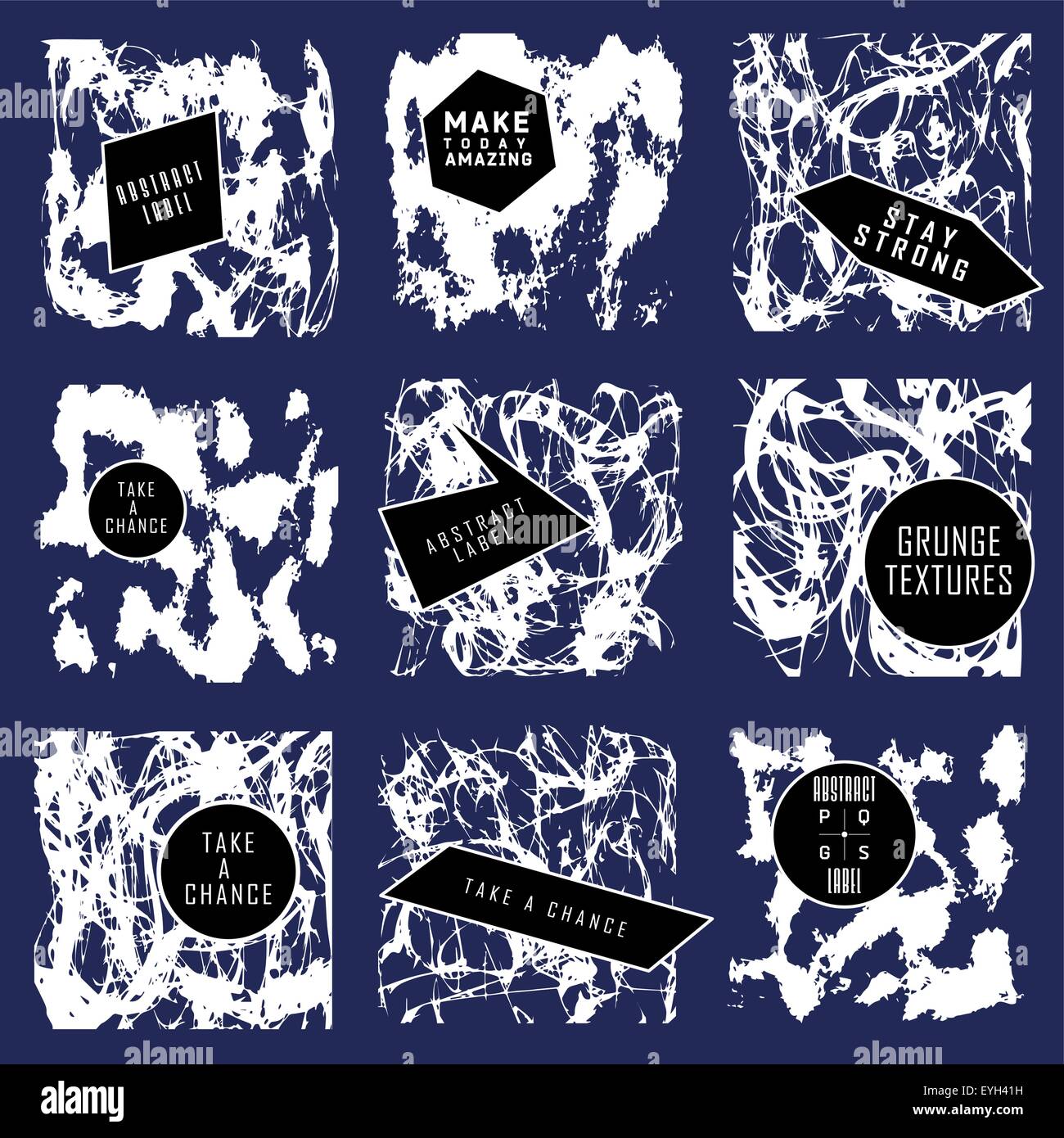 Abstract Set Of Blobs Splash Labels Stock Vector Image And Art Alamy