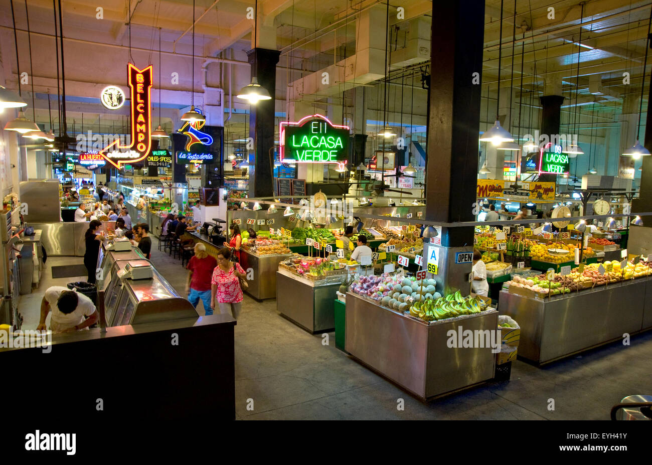 Stalls inside central market hi-res stock photography and images - Alamy