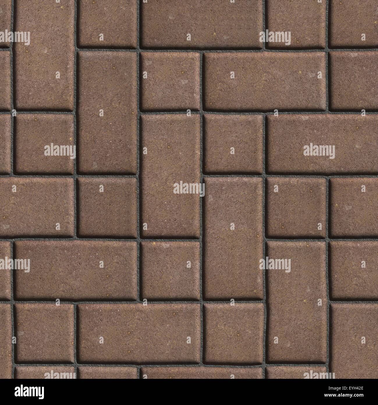Brown Paving Slabs Imitates Natural Stone Stock Photo - Alamy