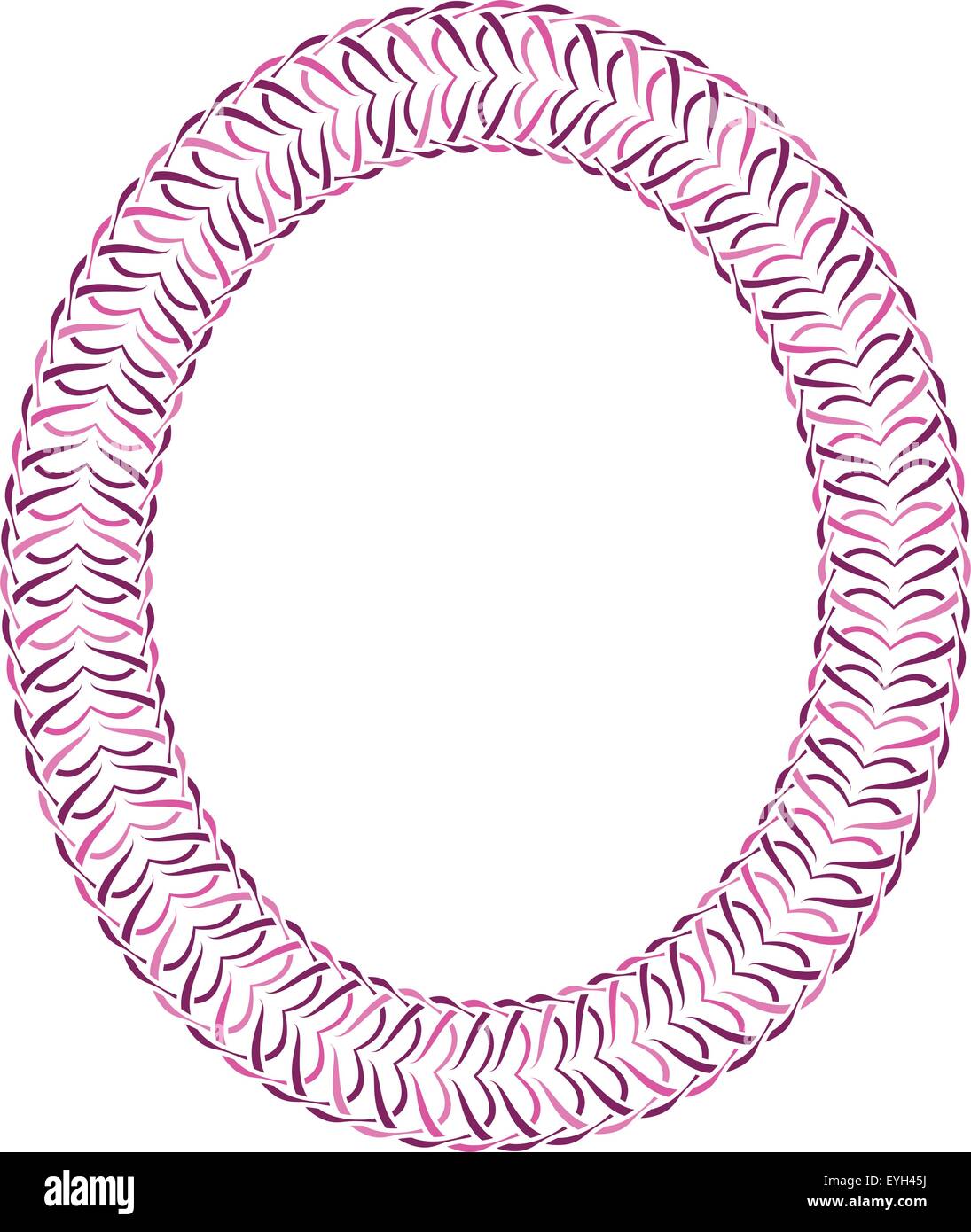 Openwork violet vector frame. Oval vignette for design Stock Vector ...