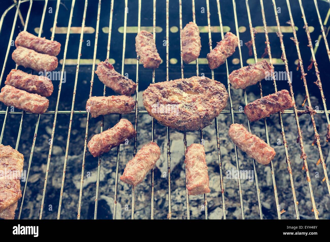 Garden barbeque party Stock Photo - Alamy
