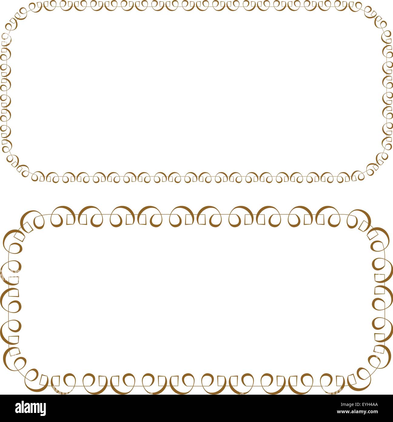 Vector set of elegant rectangular beautiful frames Stock Vector Image ...
