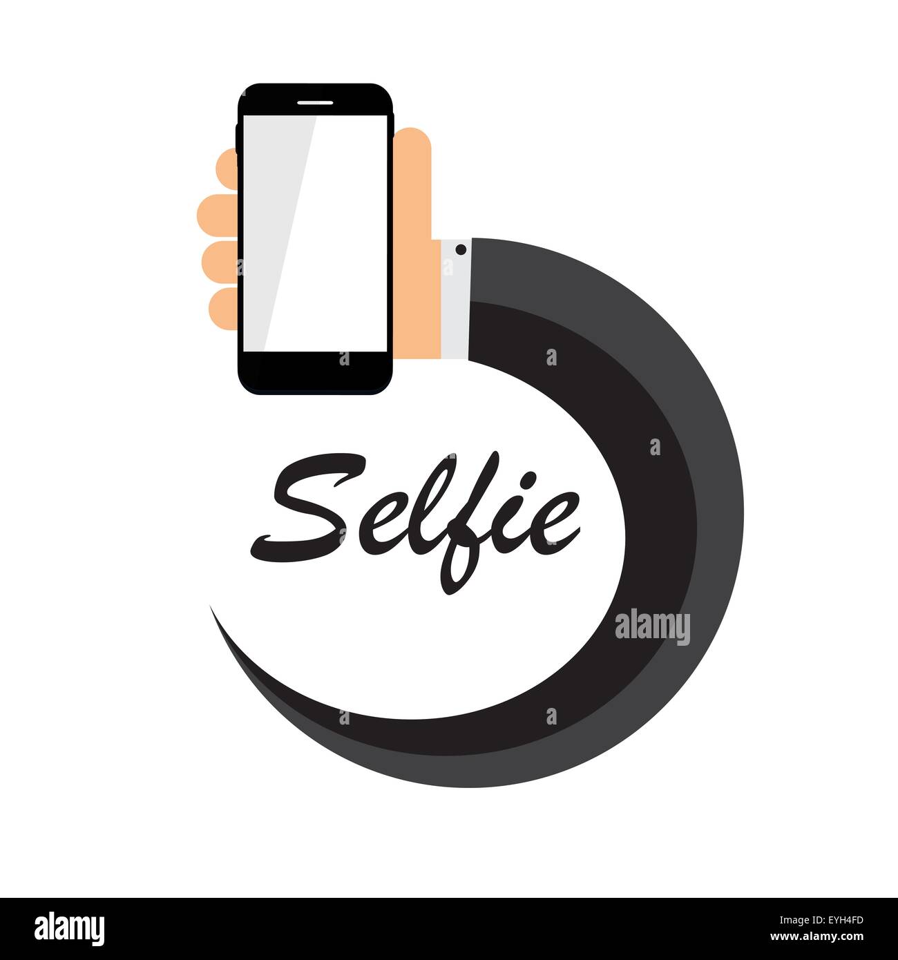 Flat Selfie Icon Vector Illustration Stock Vector Image & Art - Alamy