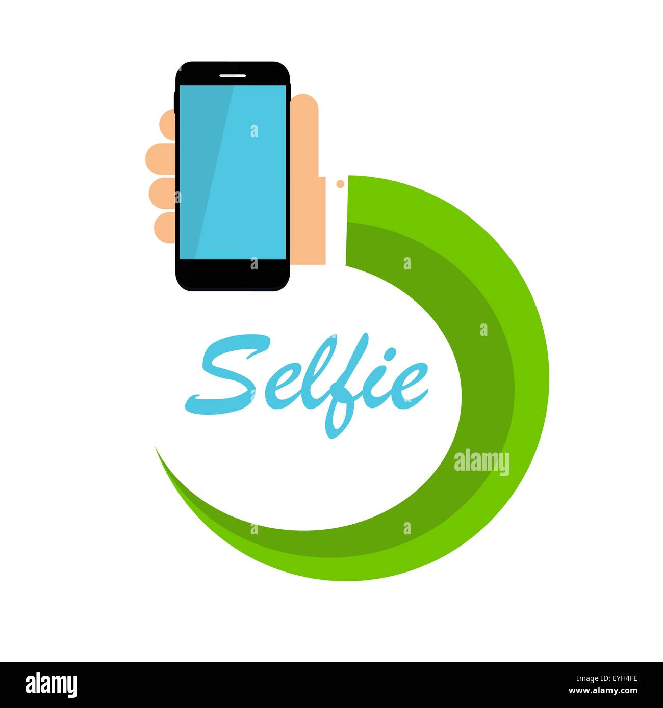 Flat Selfie Icon Vector Illustration Stock Vector Image & Art - Alamy
