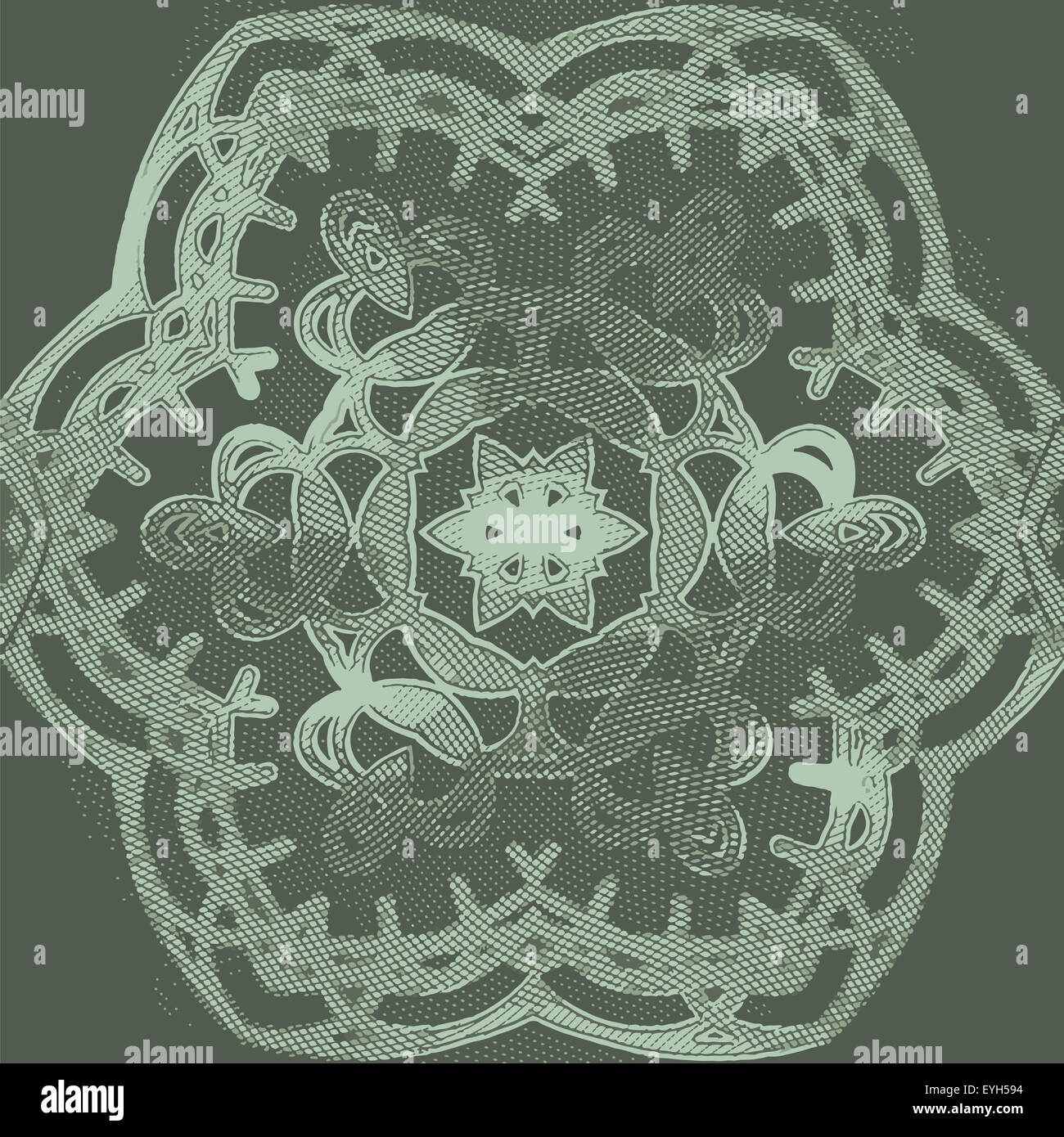 Symmetrical engraved ornament hi-res stock photography and images - Alamy