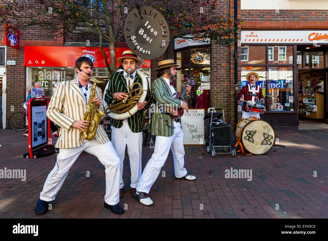 The Iron Boot Scrapers Steampunk Band Perform In Lewes Town Centre ...