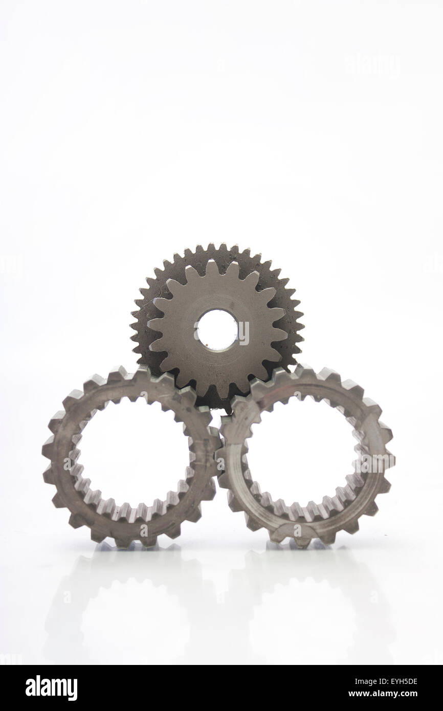 Teamwork gears hi-res stock photography and images - Alamy