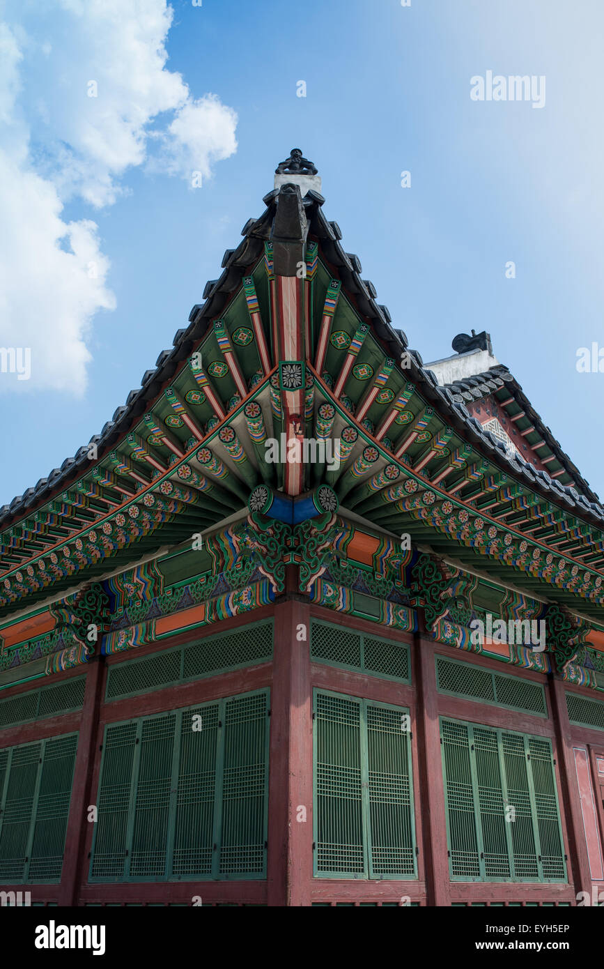 Traditional Korean ceiling pattern of Duksu palace building 1 Stock ...