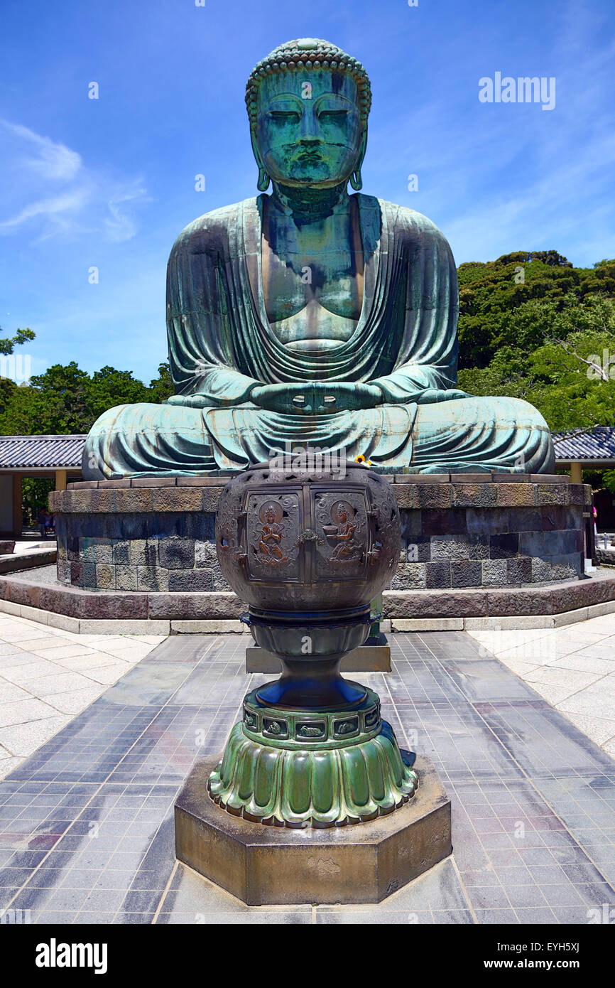 The Great Buddha of Kamakura, a statue of Amida Buddha, known as ...