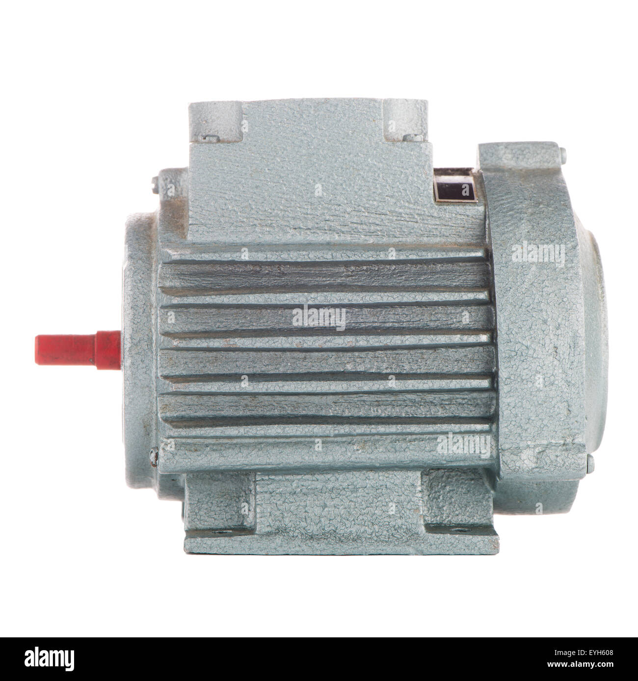 Electric motor on on white background Stock Photo - Alamy