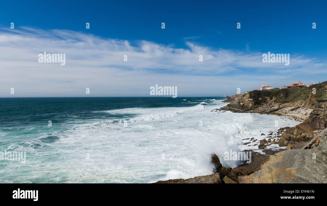 Azenhas do Mar, Portuguese Coast, Portugal Stock Photo - Alamy