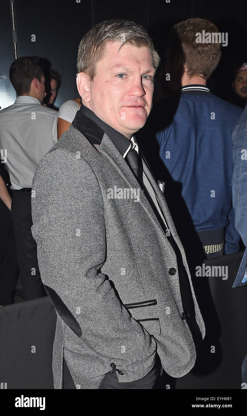 Ex Boxer Ricky Hardman Hatton seen on a lads night out at W Hotel in ...