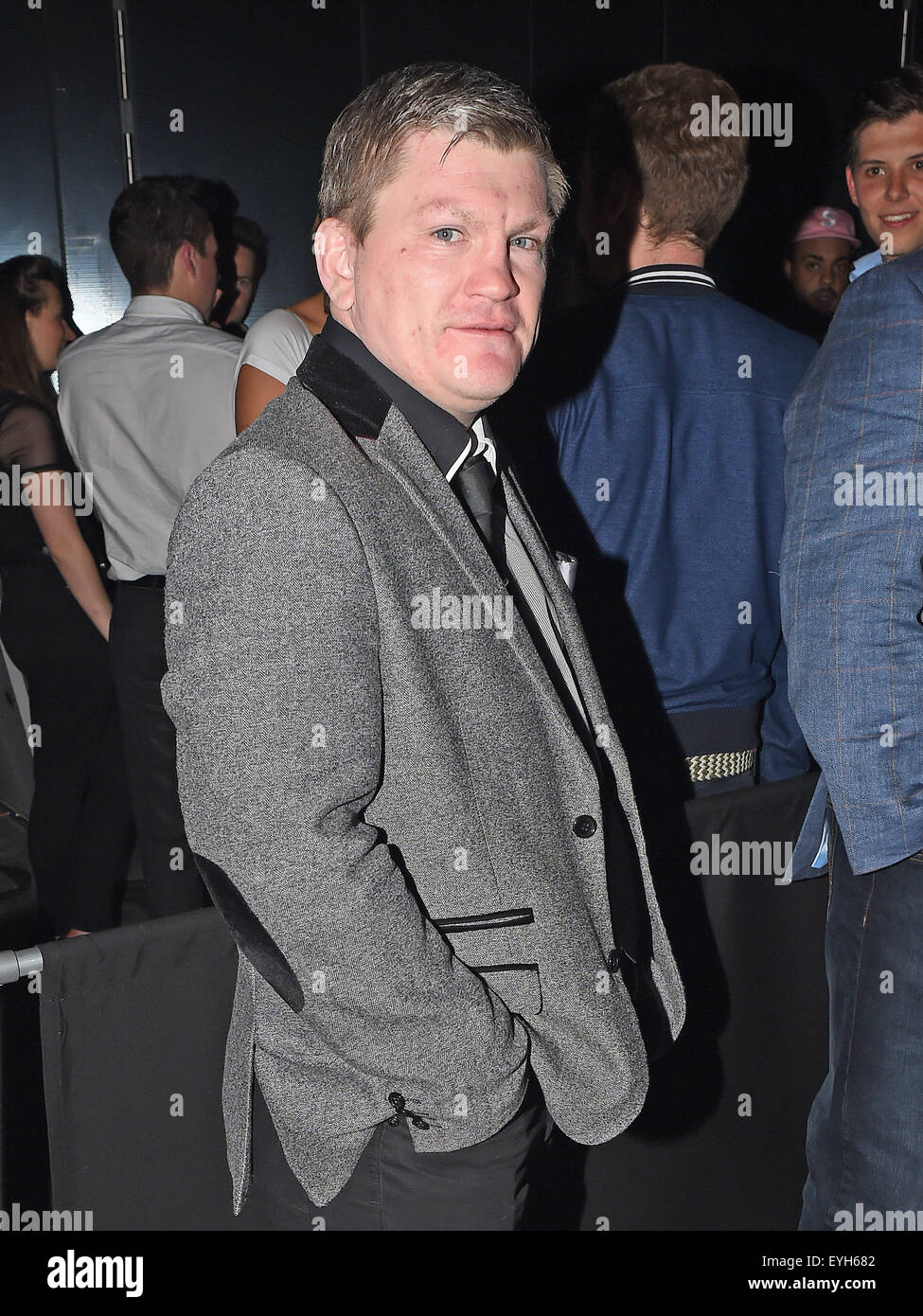 Ex Boxer Ricky Hardman Hatton seen on a lads night out at W Hotel in ...