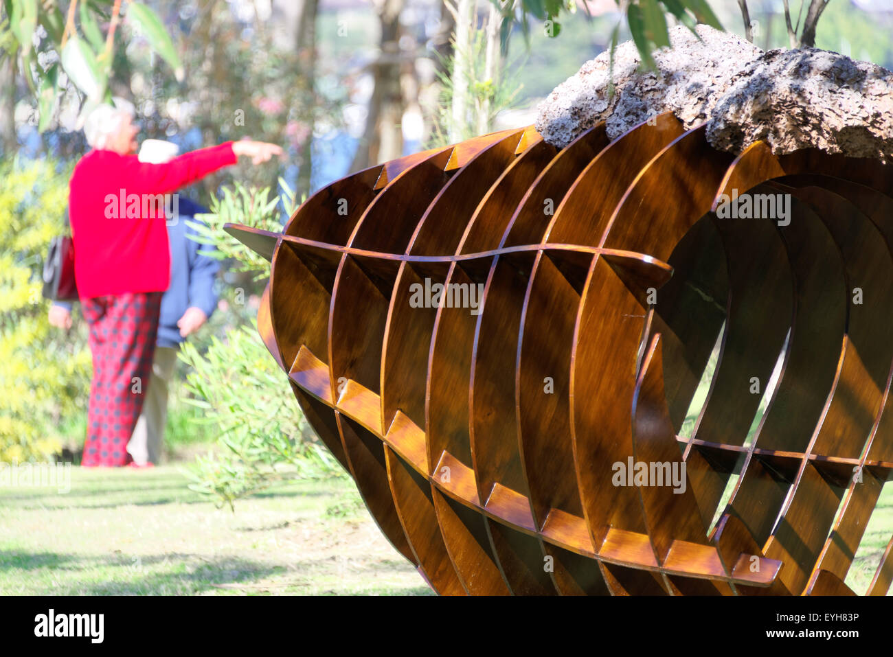 Sydney, Australia. 30th July, 2015. Visitors view the Harbour Sculpture ...