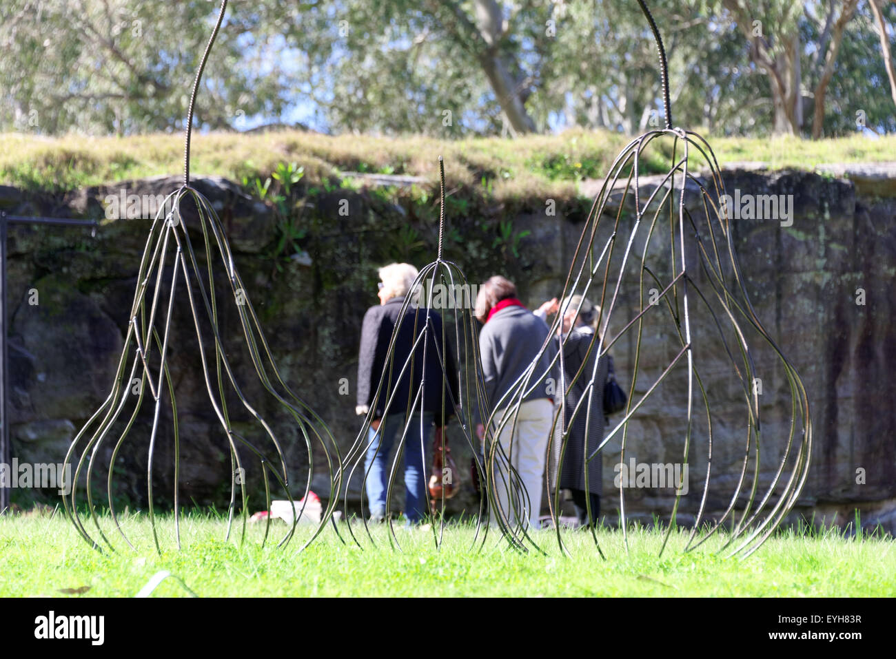 Sydney, Australia. 30th July, 2015. Visitors view the Harbour Sculpture ...