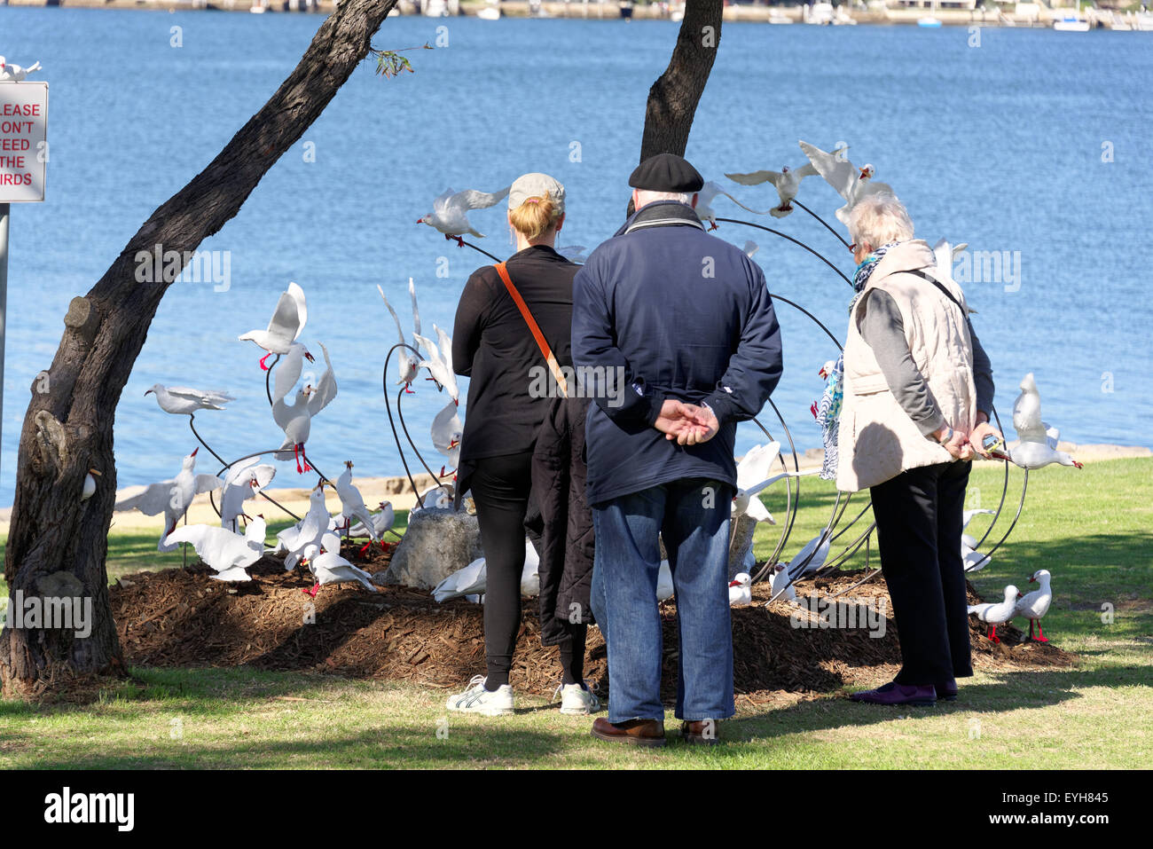 Sydney, Australia. 30th July, 2015. Visitors view the Harbour Sculpture ...