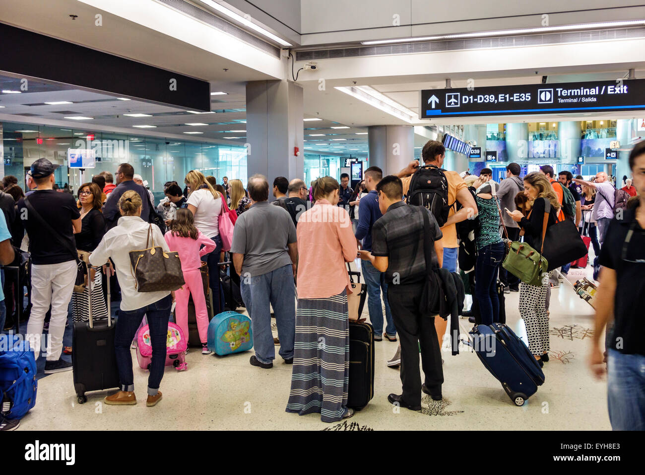 Miami Florida,International Airport,MIA,terminal,gate,interior inside ...