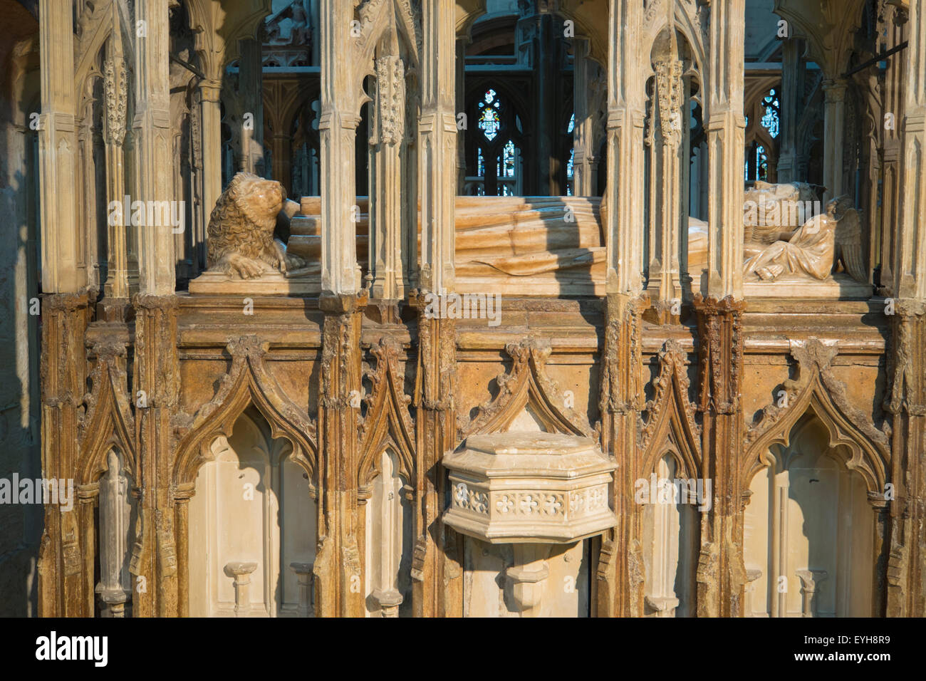 Interior scenes at Gloucester cathedral in England Stock Photo - Alamy