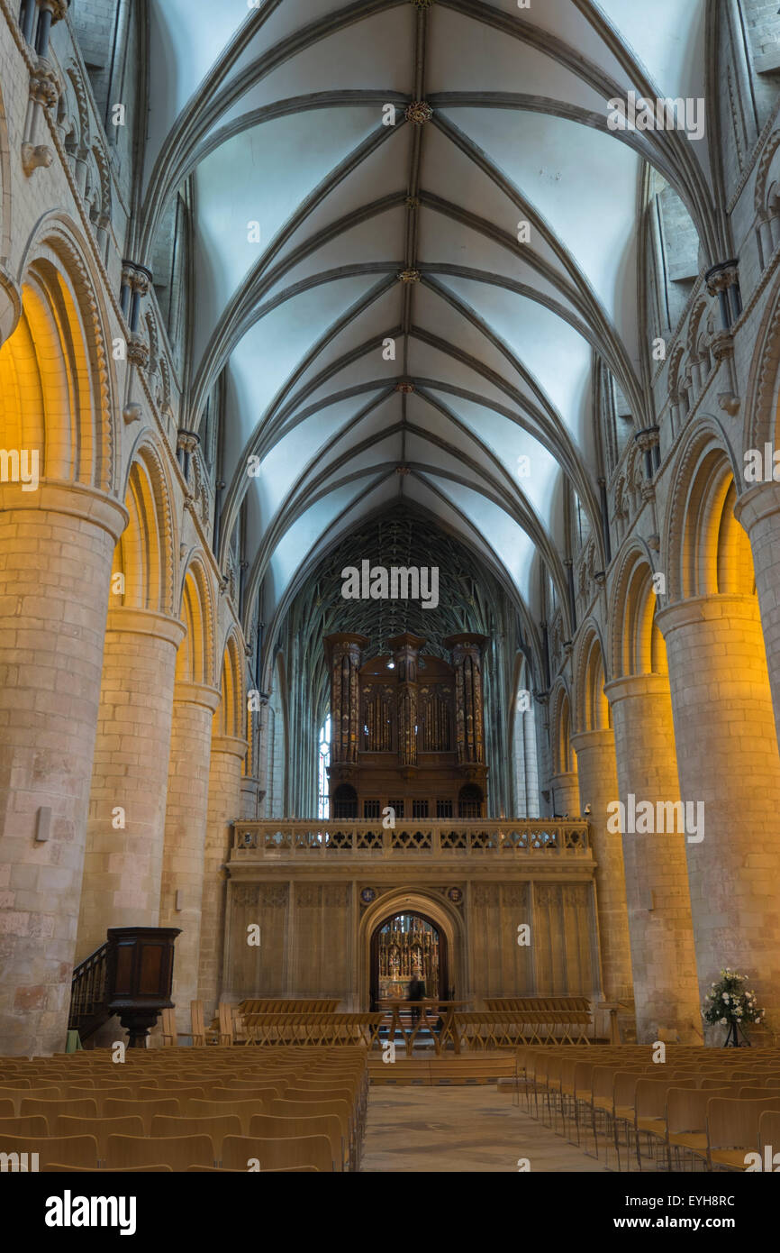Interior scenes at Gloucester cathedral in England Stock Photo - Alamy