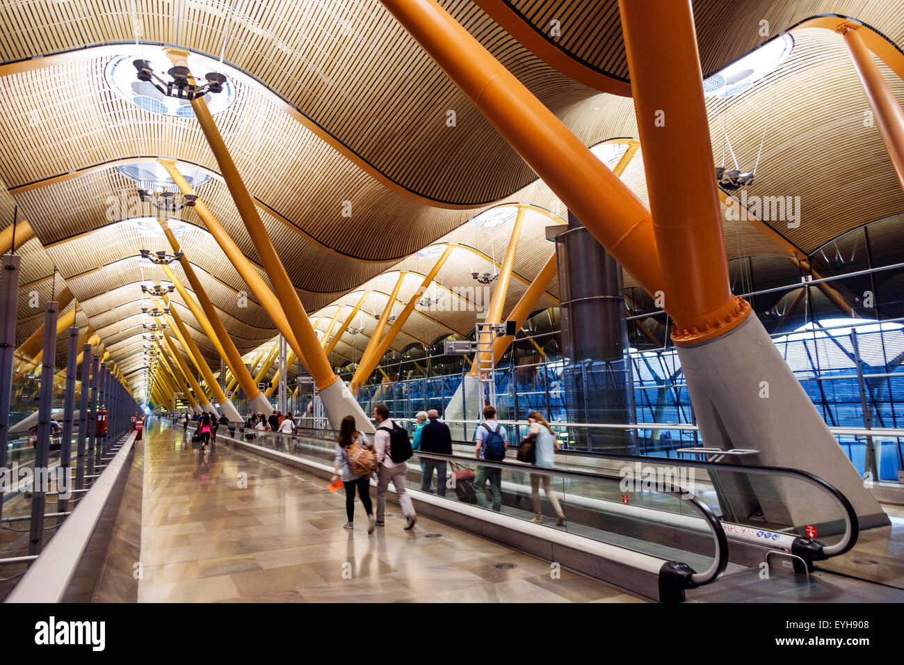 Barajas International Airport Terminal Madrid High Resolution Stock ...
