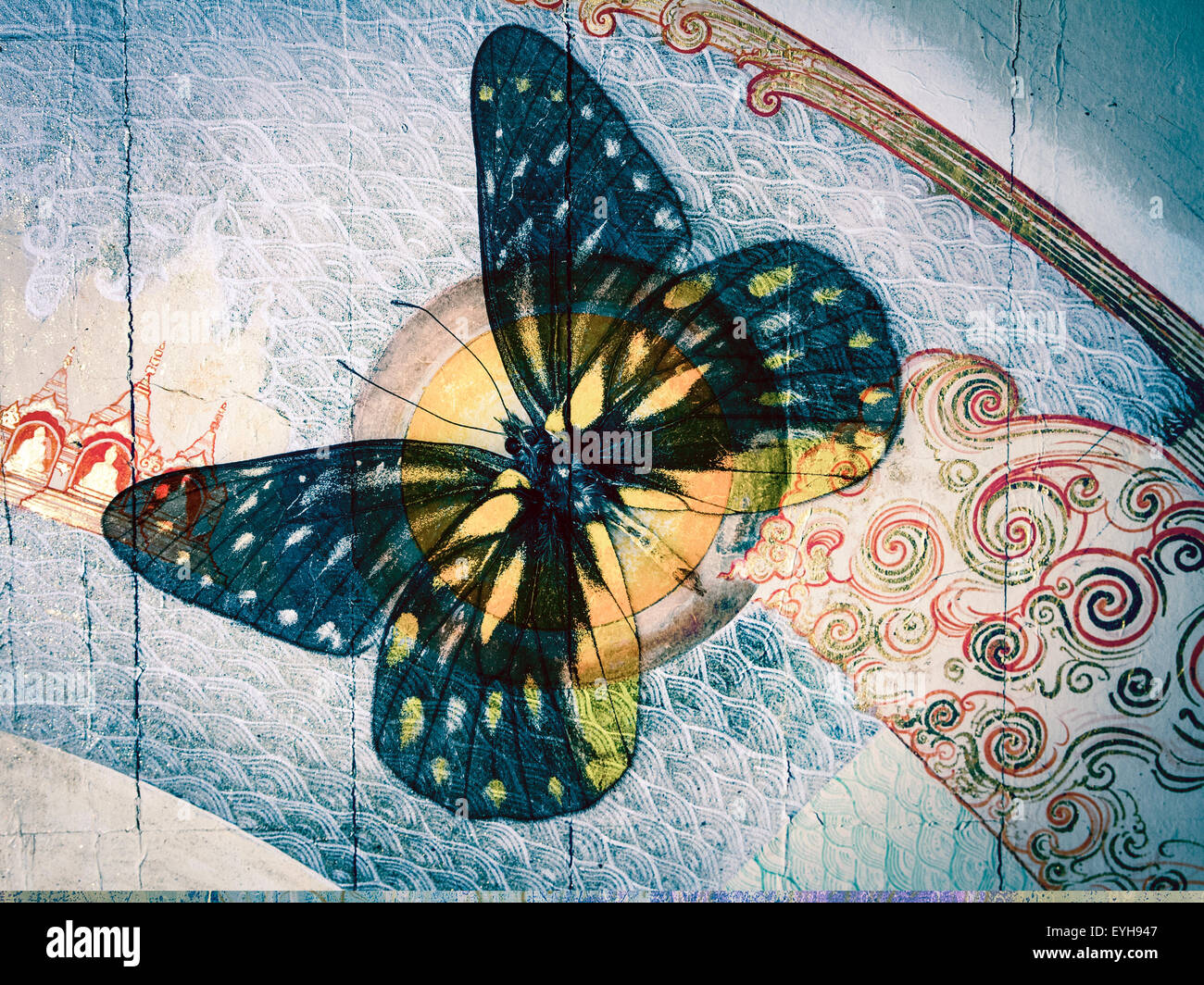 grunge butterfly image Stock Photo - Alamy